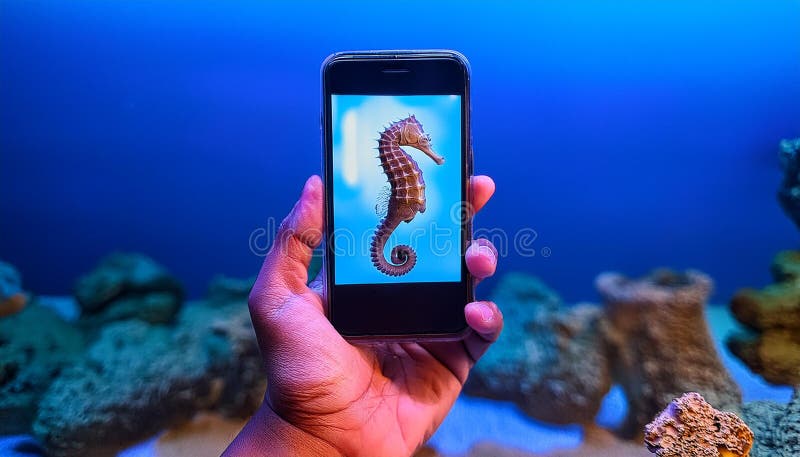 Mobile Capturing Image and Showing Information of Seahorse on the ...