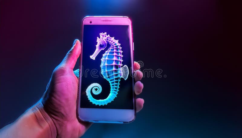 Mobile Capturing Image and Showing Information of Seahorse on the ...