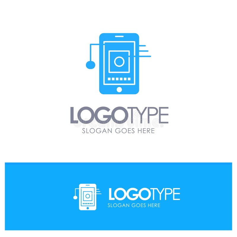 Mobile, Cell, Hardware, Network Blue Logo Vector Stock Vector ...