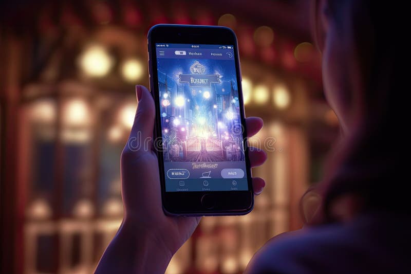 Mobile Cell Phone in Hand Social Media Stock Illustration ...