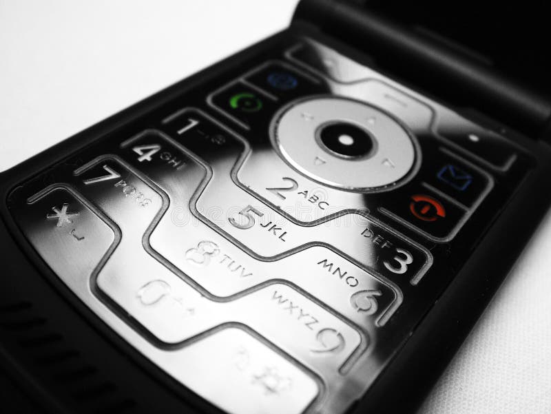 Mobile Cell Phone Keyboard stock image. Image of device - 959971