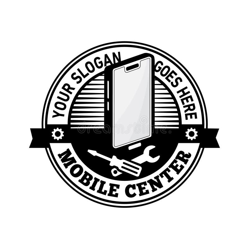 Mobile Center Logo Design Template. Mobile Phone Vector and ...