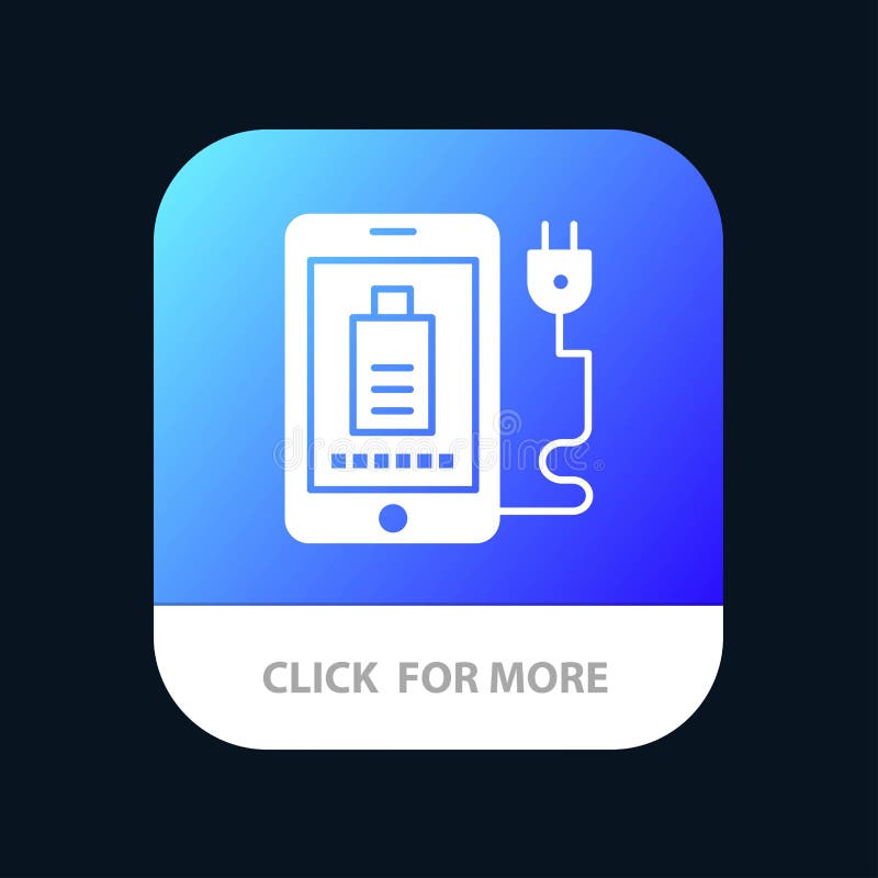 Mobile, Charge, Full, Plug Mobile App Icon Design Stock Vector ...