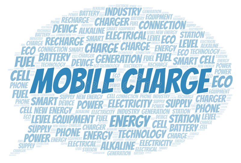 Mobile Charge Typography Word Stock Illustrations – 5 Mobile Charge ...
