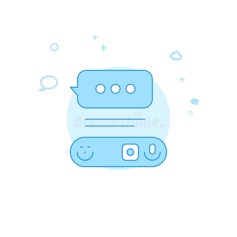 Mobile Chat Concept, Message Notifications. Vector Illustration Stock ...