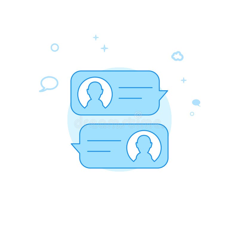 Mobile Chat Concept, Message Notifications. Vector Illustration Stock ...