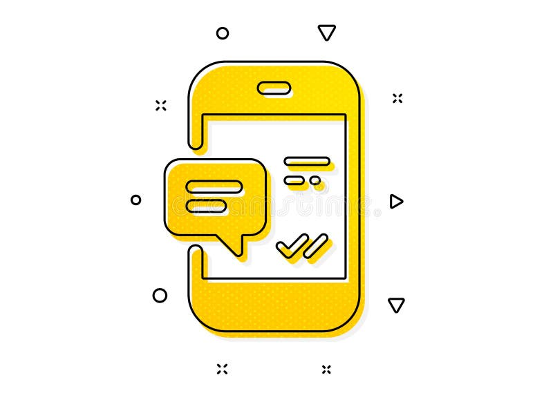 Phone Message Icon. Mobile Chat Sign. Vector Stock Vector ...