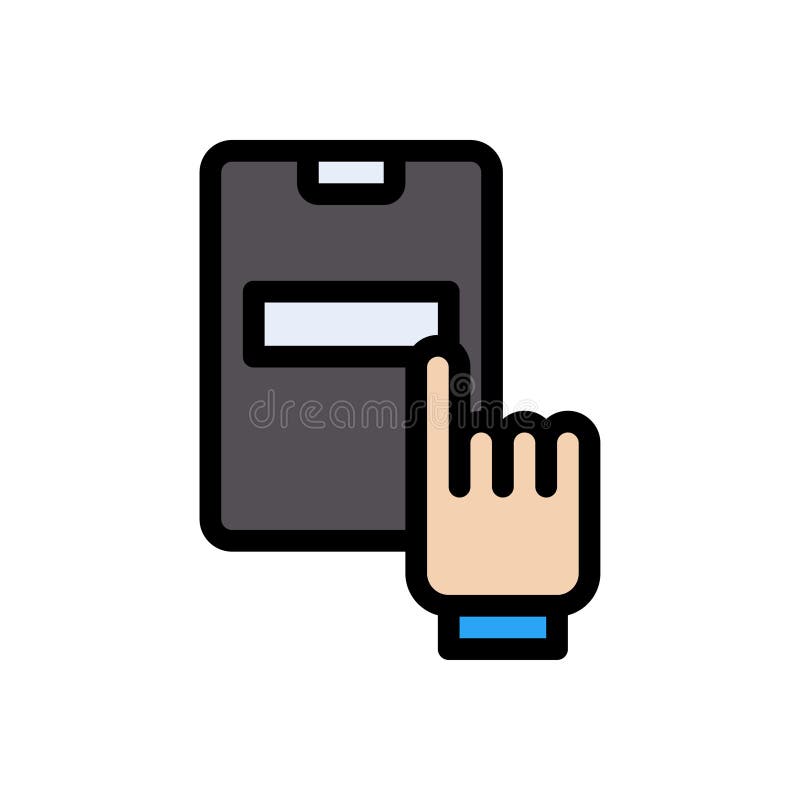 Mobile Click Logo Design Template Stock Vector - Illustration of ...