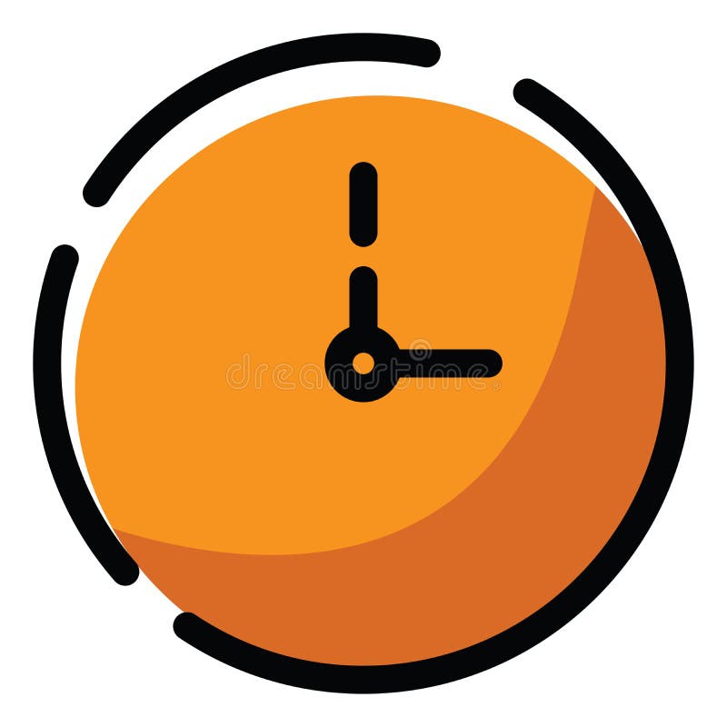 Mobile clock, icon stock vector. Illustration of display - 258923988