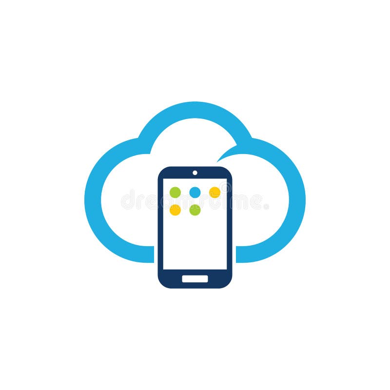 Mobile Cloud Logo Icon Design Stock Vector - Illustration of identity ...