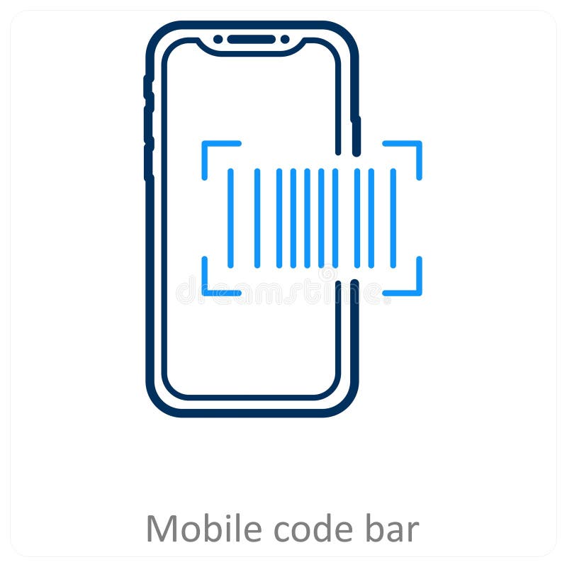 Mobile QR Code Scan Me Concept Symbols - Different Vector Illustrations Isolated on White ...