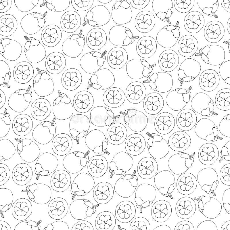 Color Book Wallpaper Seamless Pattern Fruit Stock Vector - Illustration ...