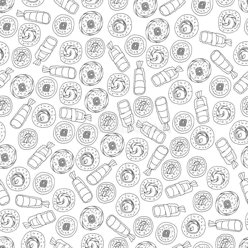 Coloring Book Wallpaper Seamless Pattern Stock Vector - Illustration of ...