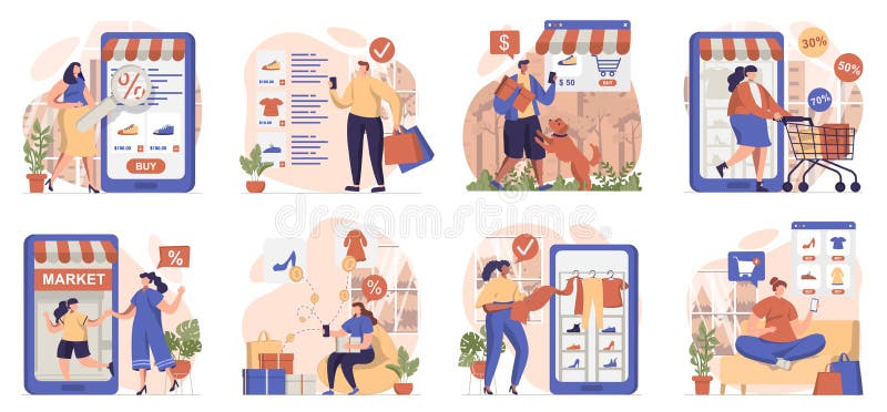 Commerce Scenes People Stock Illustrations – 168 Commerce Scenes People ...
