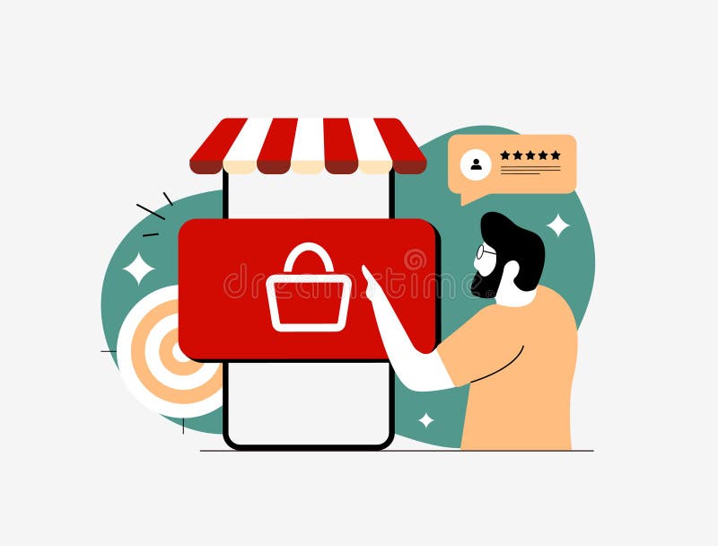 Client Shopping Experience Stock Illustrations – 1,493 Client Shopping ...