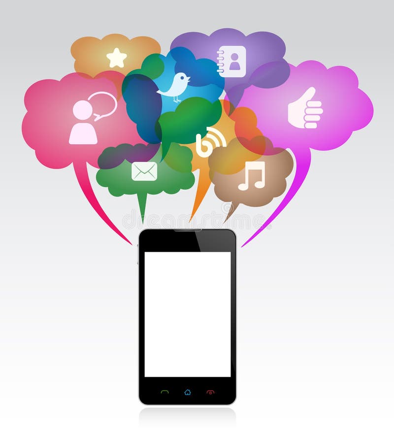 Mobile Communication stock vector. Illustration of computer - 27458577