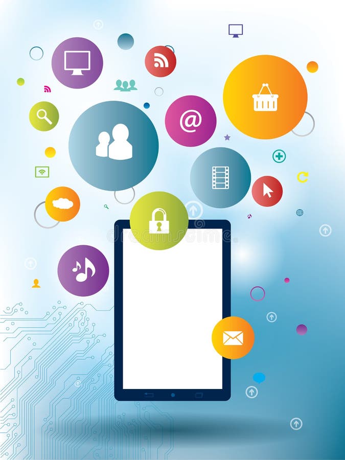 Mobile communication stock illustration. Illustration of concept - 2068347