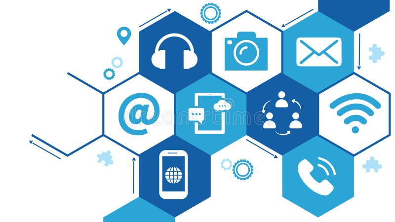 Mobile Communication. Vector Illustration Stock Vector - Illustration ...