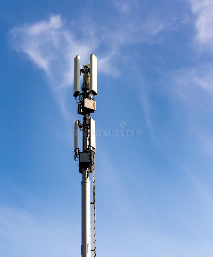 Communications Mast stock photo. Image of cell, dish, radiation - 106548