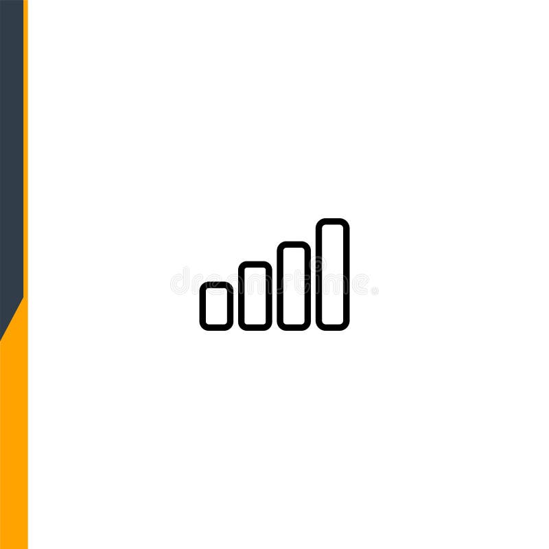 Mobile Communications, Operator Network. Thin Line Icon Vector on White ...