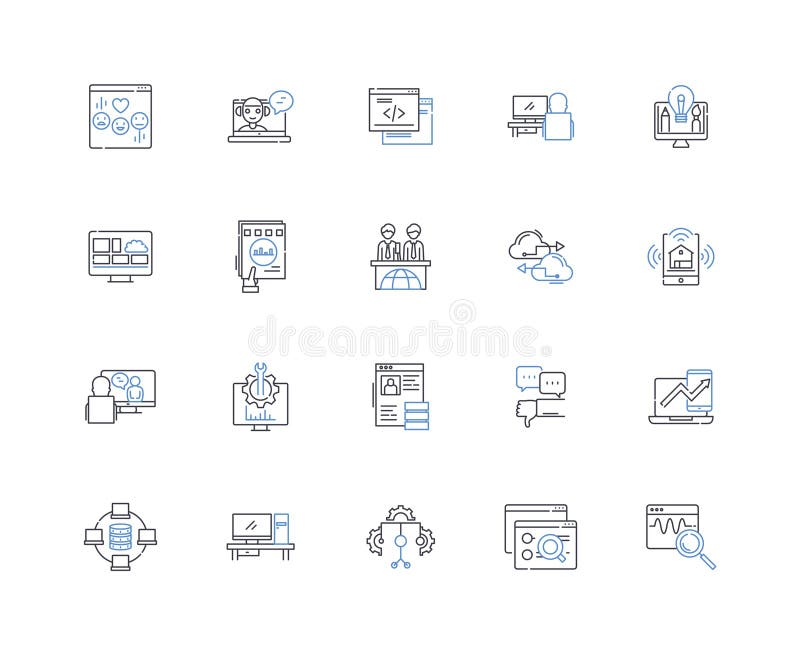 Mobile-compatible Line Icons Collection. Responsive, Adaptable ...