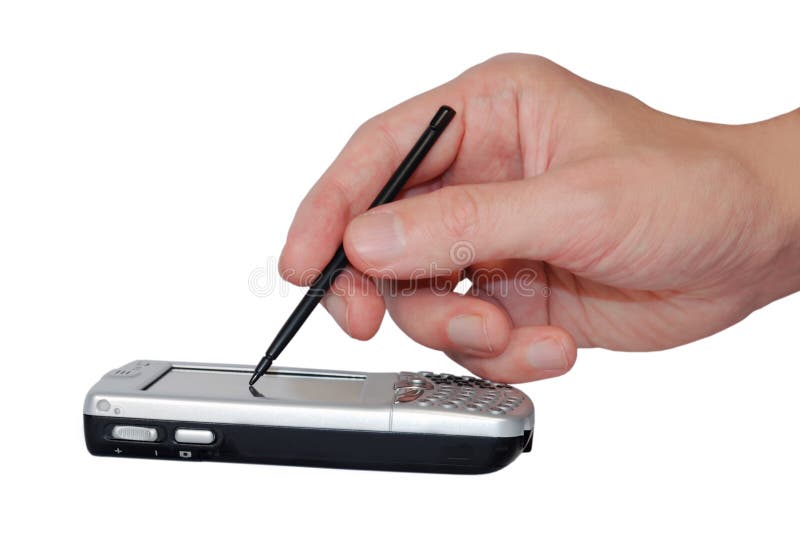 Mobile computer isolated stock image. Image of phone, communications ...