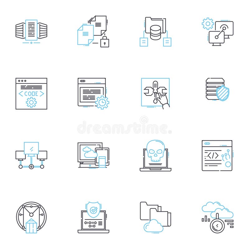 Web Computing Linear Icons Set. Browser, HTML, JavaScript, CSS, Server ... Web Computing Linear Icons Set. Browser, HTML, JavaScript, CSS, Server ...