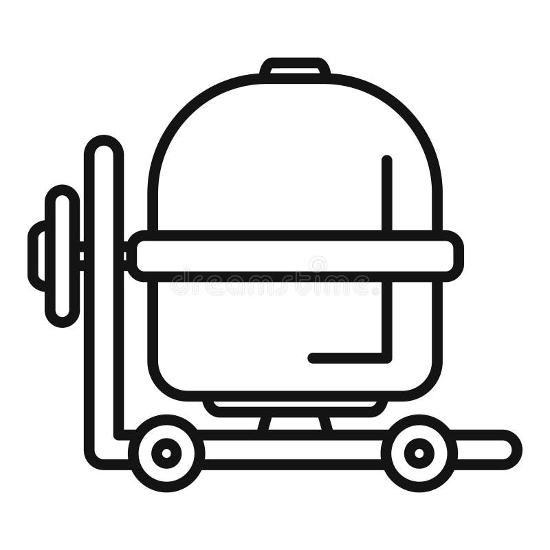 Mobile Concrete Mixer Standing on Construction Site Stock Image - Image ...