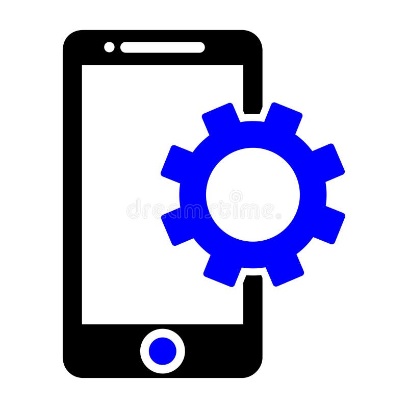 Mobile Configuration Icon stock vector. Illustration of settings ...