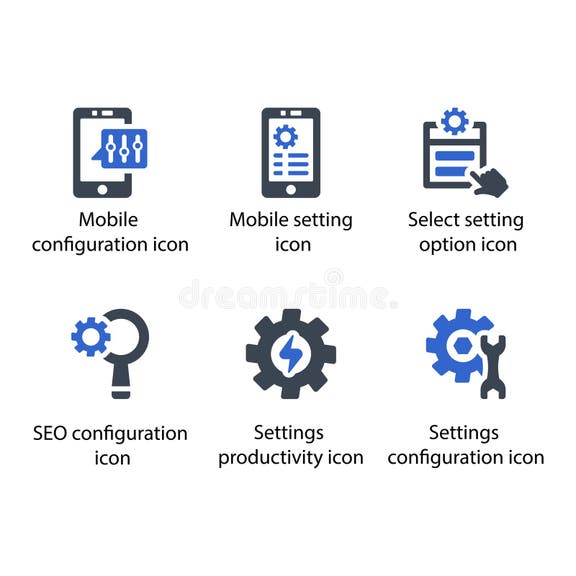 Mobile Configuration, Mobile Setting, Select Setting, SEO Configuration ...