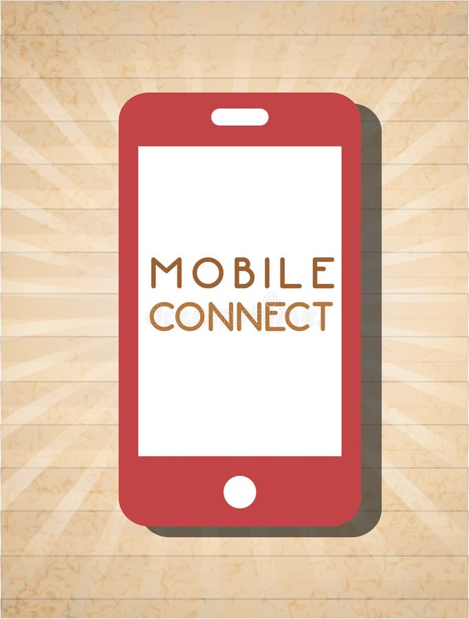 Mobile connect design stock illustration. Illustration of future - 66533742