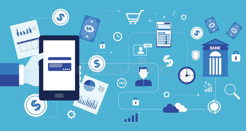 Mobile Connection and Business Online Payment and Mobile Banking Stock ...