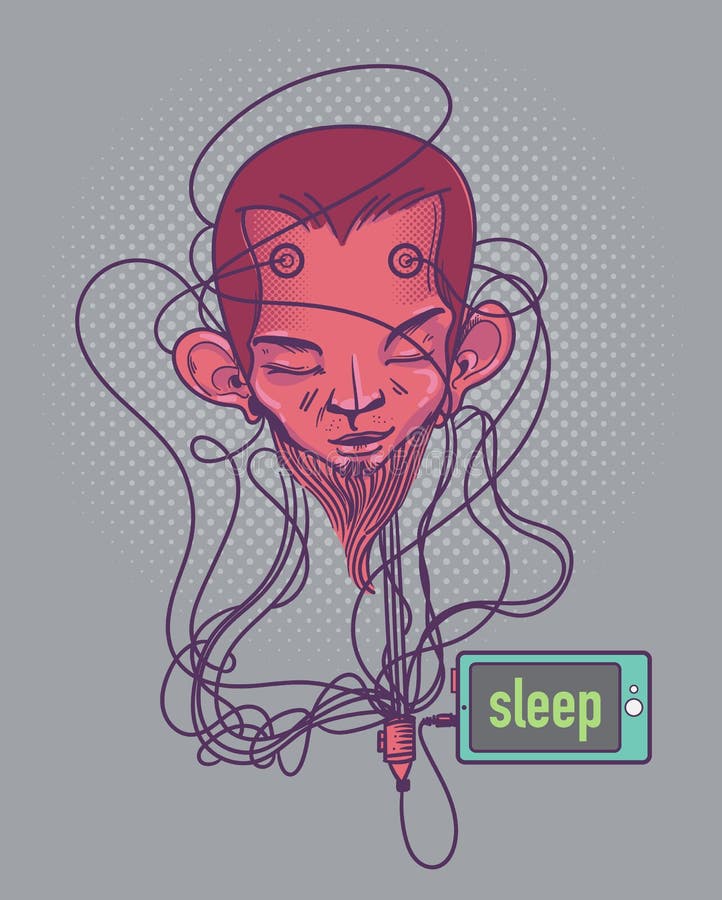 Mobile Control of the Human . Stock Vector - Illustration of link ...