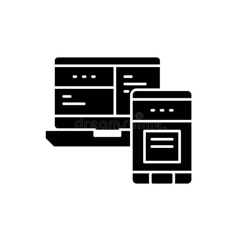Mobile Control System Line Icon Concept. Mobile Control System Vector ...