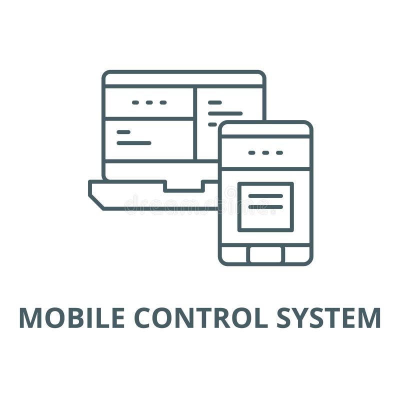 Control Panel Line Icon Concept. Control Panel Vector Linear ...