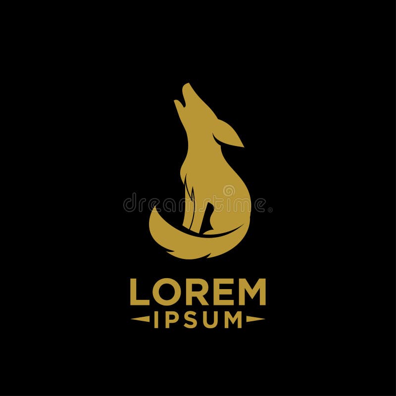 Coyote Logo Icon Designs Vector Stock Illustration - Illustration of ...