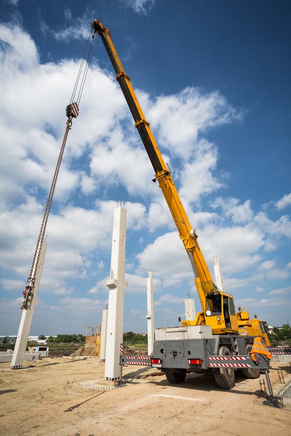Mobile crane stock photo. Image of crane, cranes, lifting - 54883006