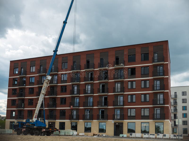 Mobile Scaffolding and Escalator Inside a Modern Building Editorial ...