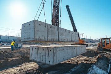417 Lifting Concrete Blocks Stock Photos - Free & Royalty-Free Stock ...