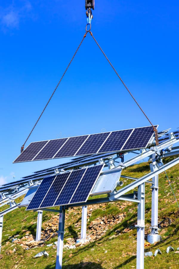 Solar Panel Installed on the House Roof Stock Photo - Image of energy ...