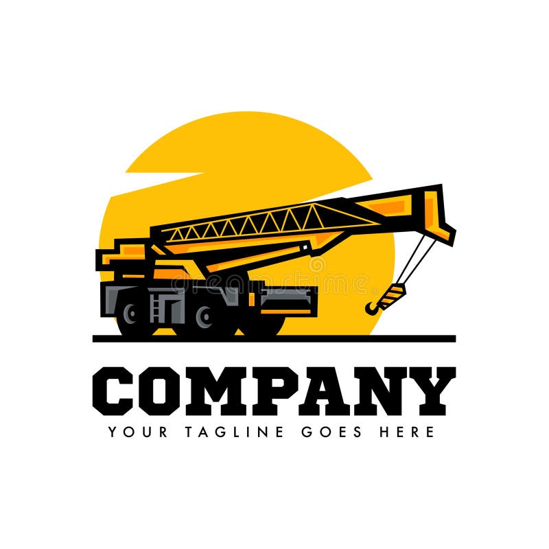 Mobile Crane logo stock vector. Illustration of work - 370012686