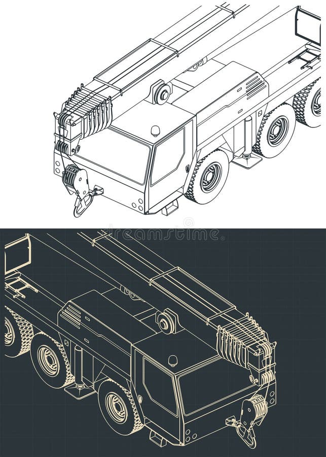 Crane boom close-up stock vector. Illustration of construction - 287088931