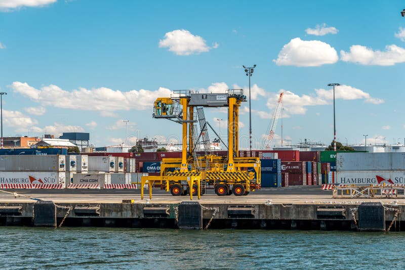 Melbourne, Australia - Port of Melbourne Docks Editorial Stock Photo ...