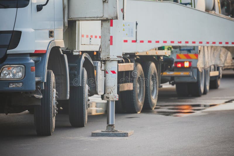 Mobile Crane Track on Construction Site: Deploying Hydraulic Leg ...