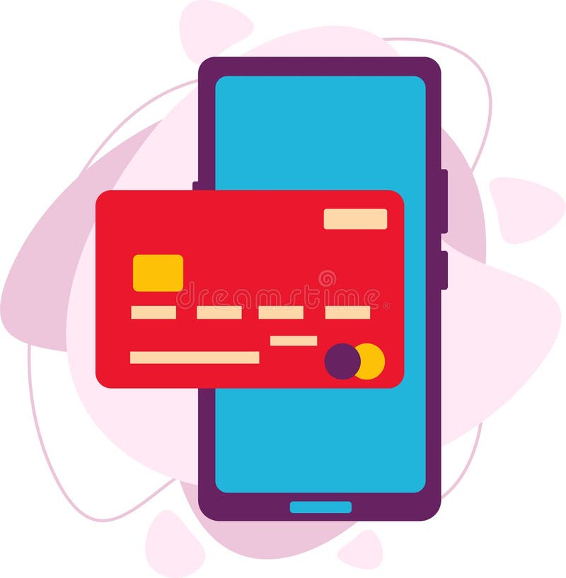Mobile Credit Card Payment. Smartphone and Card Stock Vector ...