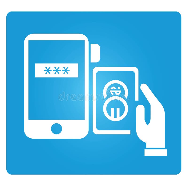 Mobile credit card payment stock illustration. Illustration of blue ...