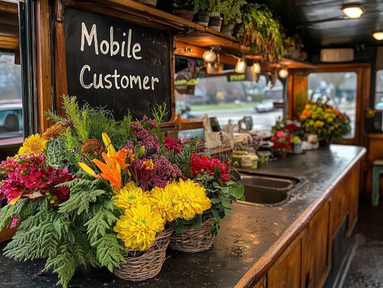 Mobile Customer Text Written on the Blackboard Stock Photo - Image of ...