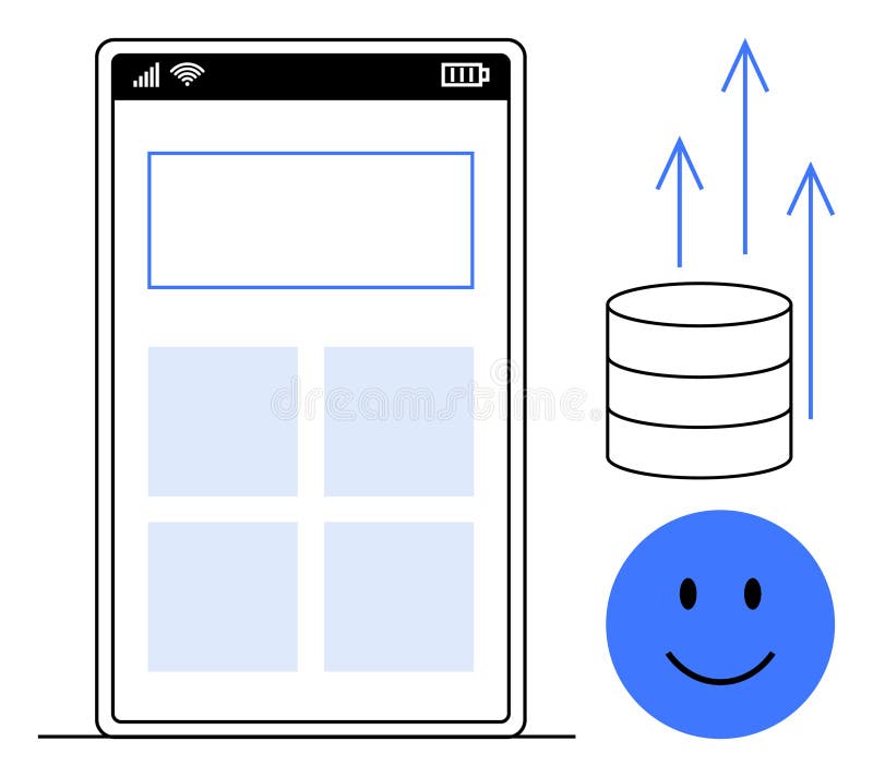 Mobile Data Management Stock Illustrations – 74,608 Mobile Data ...