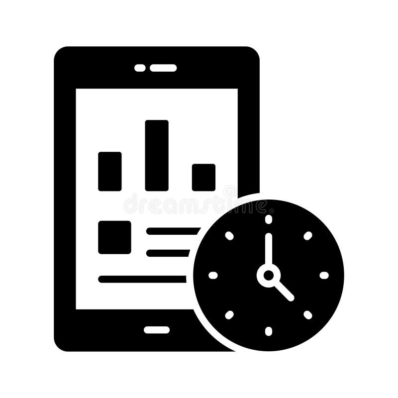 Mobile Data Management Icon in Modern Style, Easy To Use Icon Stock ...
