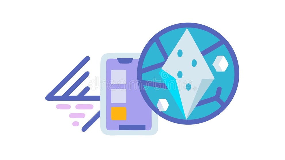 Mobile Data Management Icon, Smartphone Analytics, Digital Insights, Vector Design Generative AI ...